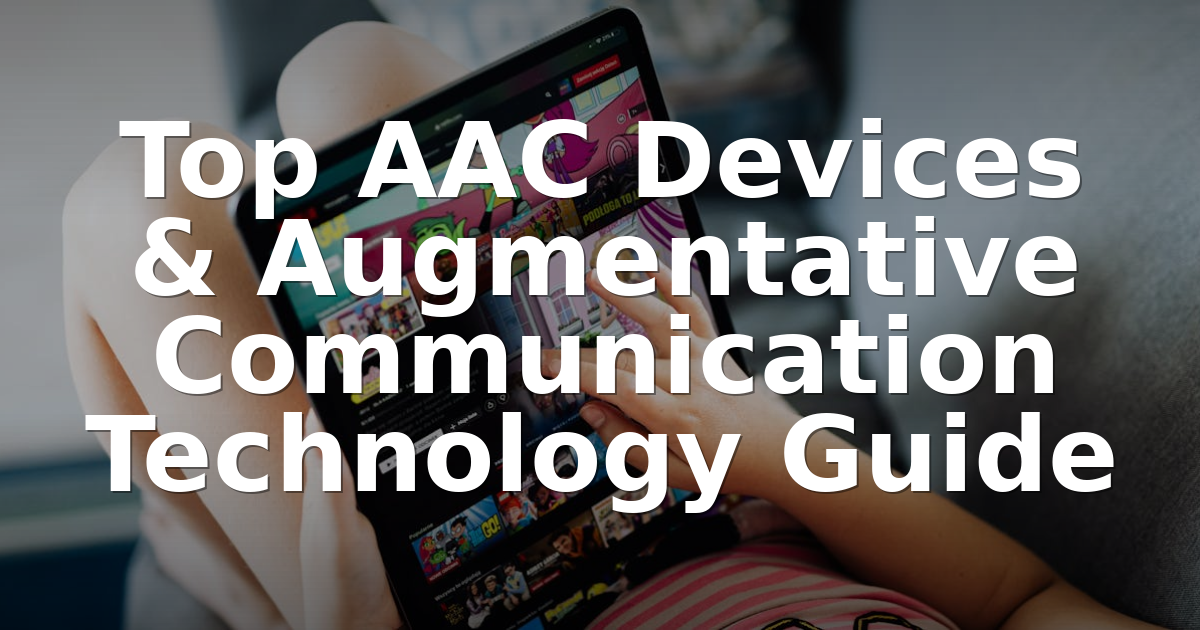 Top AAC Devices & Communication Technology Guide (2026)